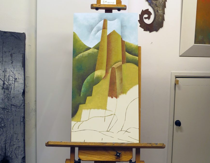 Painting in progress - The Old Workshop Charlestown